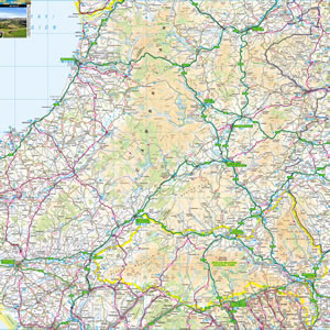 Wales Offline Map Including Anglesey Snowdonia Pembrokeshire And The